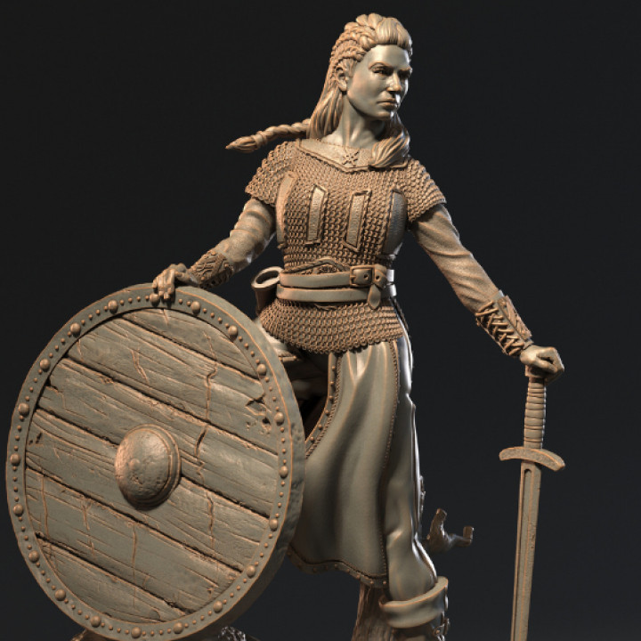 3D Printable SHIELD MAIDEN: VIKING FEMALE WARRIOR PACK by Apache-Studio