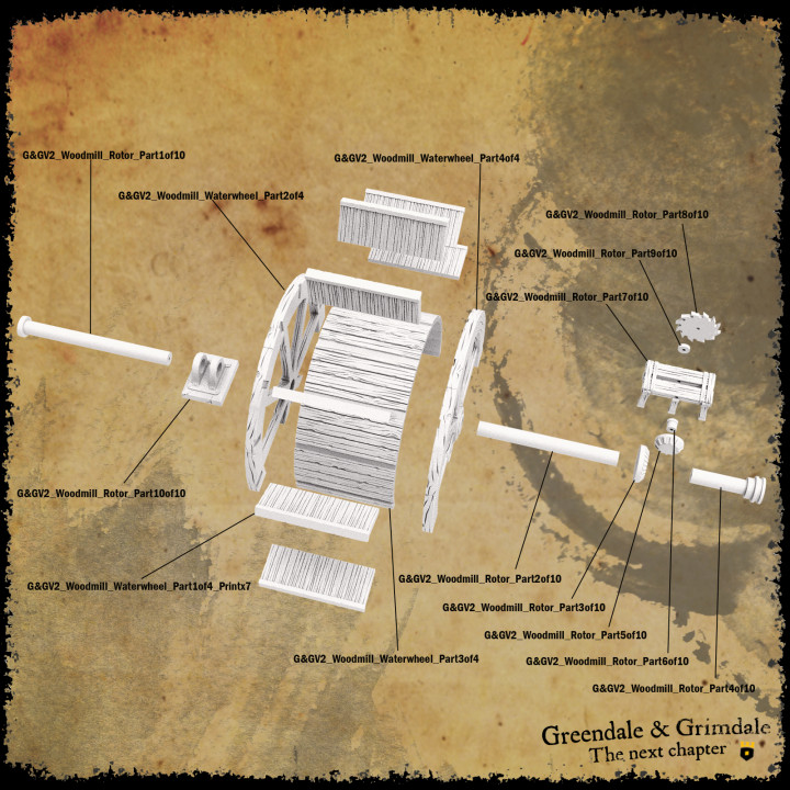 3D Printable Greendale - Woodmill by 3Dlayeredscenery