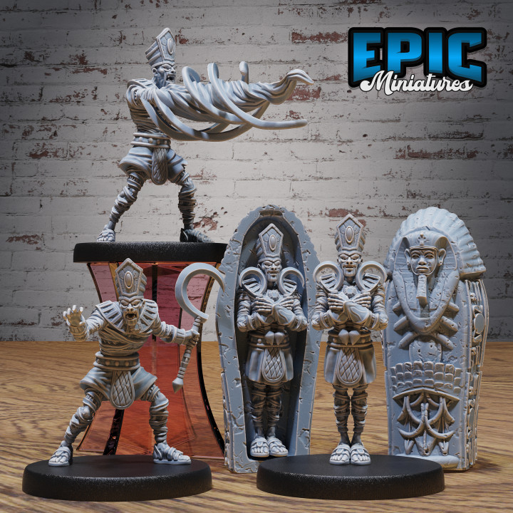 3D Printable Bone Dry Desert Set / Ancient Egyptian Encounter / Mummy ...