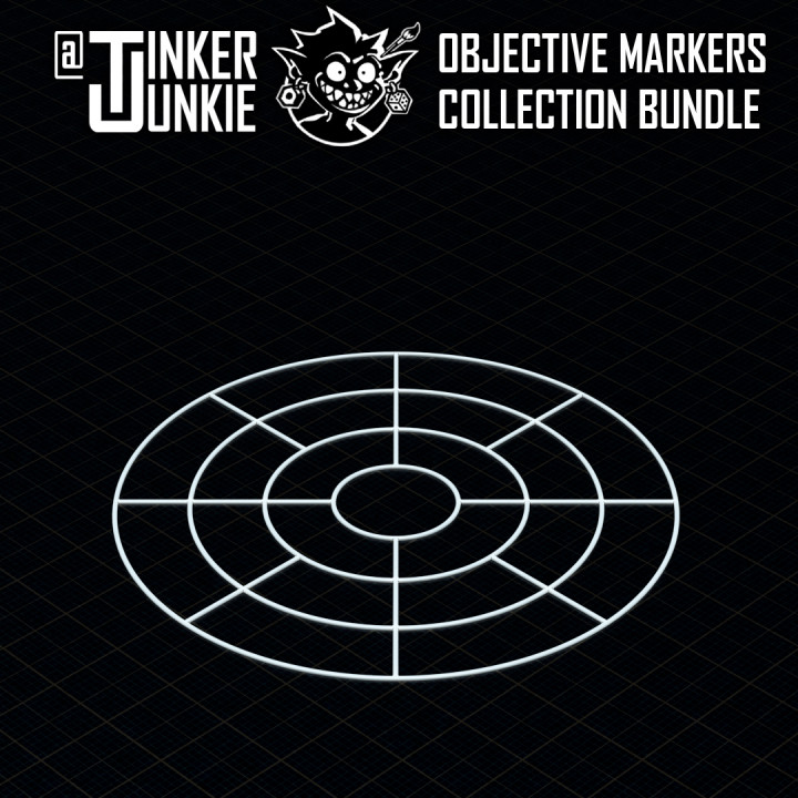 3D Printable Objective Markers - Factions Bundle by Tinker Junkie