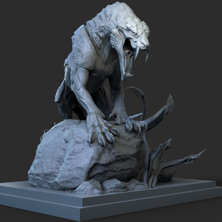 3D Printable sabertooth drake by Silana cadou