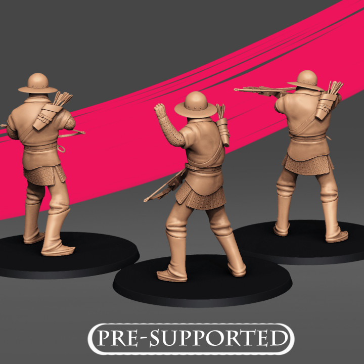 3D Printable Crossbowmen - Human by Artisan Troll
