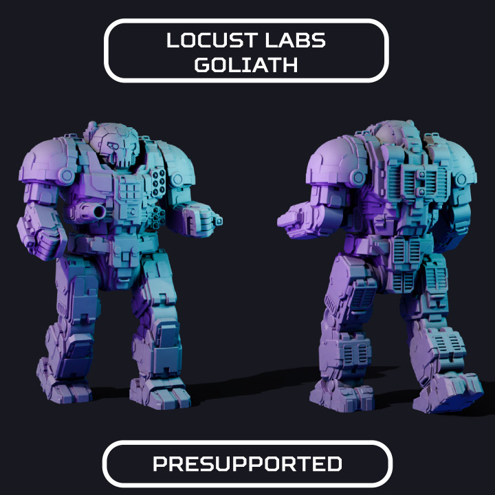 3D Printable 6mm Goliath by Locust_Labs