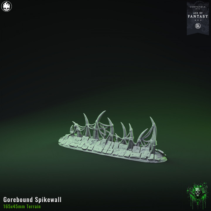 3D Printable Gorebound Spikewall by Fleshcraft Studio