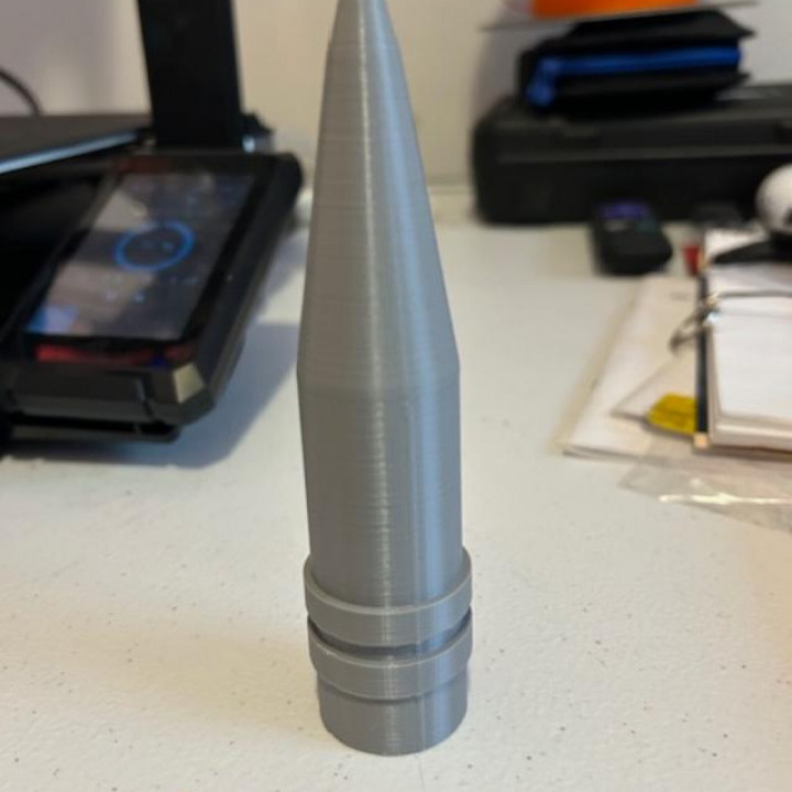 3D Printable A-10C 30mm Shell with removable tip by Devin