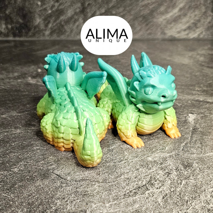 3D Printable Rare jade dragon figure by ALIMA UNIQUE DESIGNS