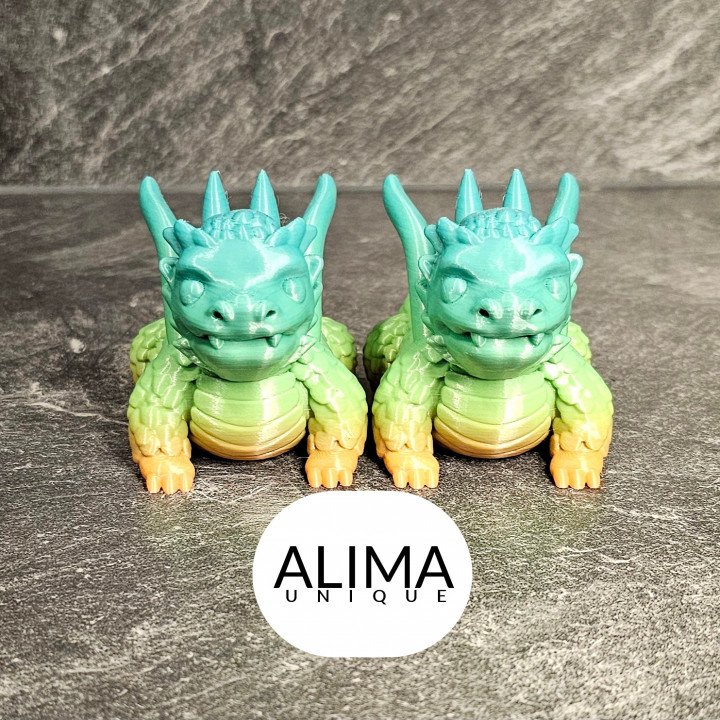 3D Printable Rare jade dragon figure by ALIMA UNIQUE DESIGNS