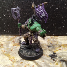 3D Printable Orc Leader Grom Screaming by My3DPrintForge