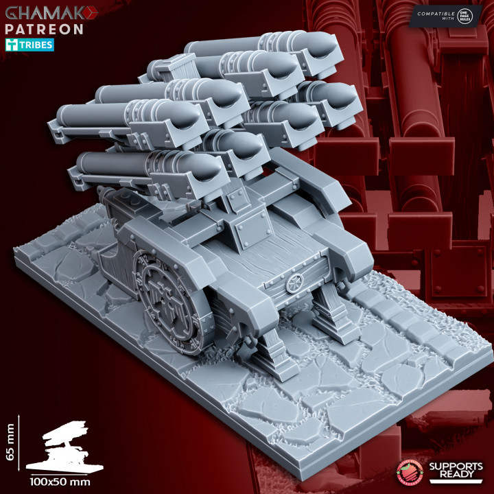 3D Printable Rocket Launcher by Ghamak