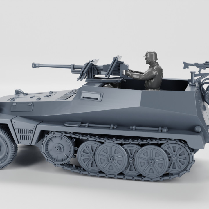 3D Printable Half-track Sd.Kfz.250/11 Schwerer Panzerbüchse 41 ...