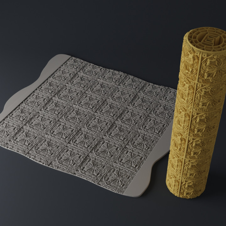 3D Printable DnD Terrain Rollers – Steampunk textures by 3Demon