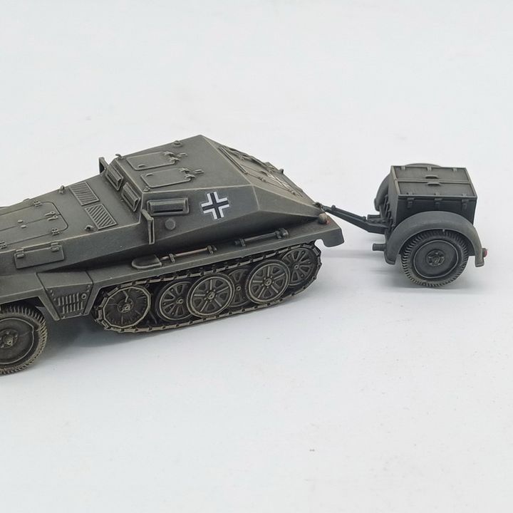 3D Printable Half-track Sd.Kfz.252 Leichte Gepanzerte + Trailer + 2 ...