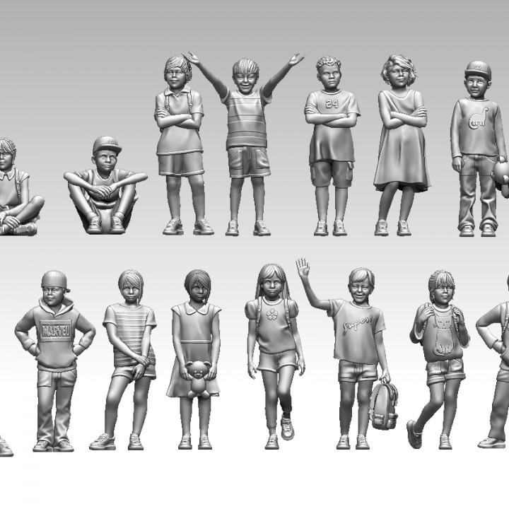 3D Printable children by Dmitry Tishchenkov