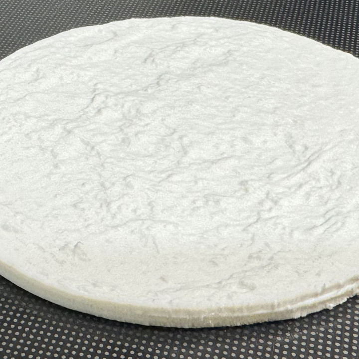 3D Printable Moon Coaster by Brian Grossmiller