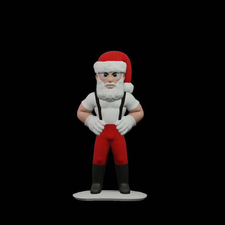 3D Printable Buff Santa by Asinine Dave