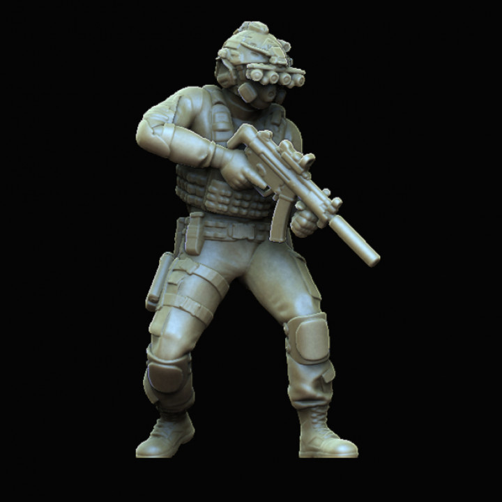 3D Printable Echo Blue Agents by KLT Studio