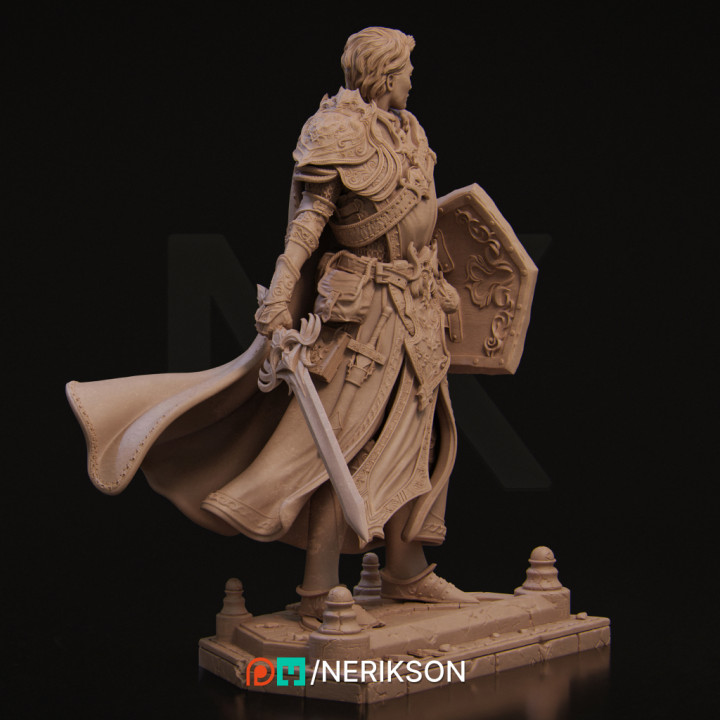 3D Printable Aaron the Paladin [presupported] by Nerikson