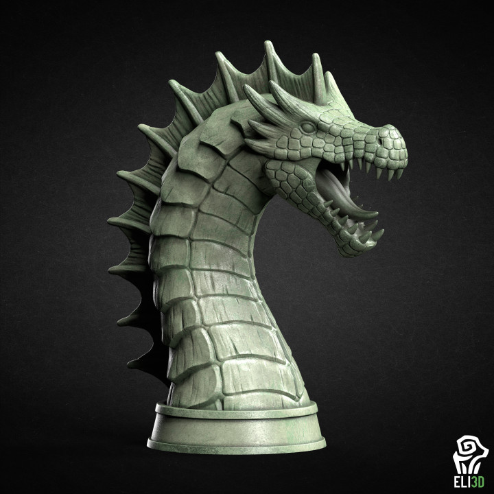 3D Printable Dragon Bust by ELI 3D