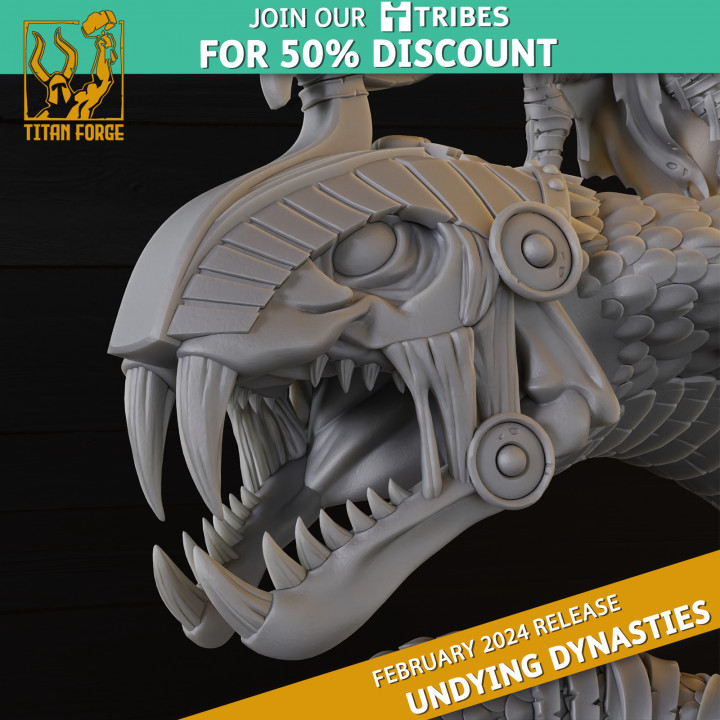 3D Printable Undying Dynasties Sand Stalkers by Titan Forge Miniatures