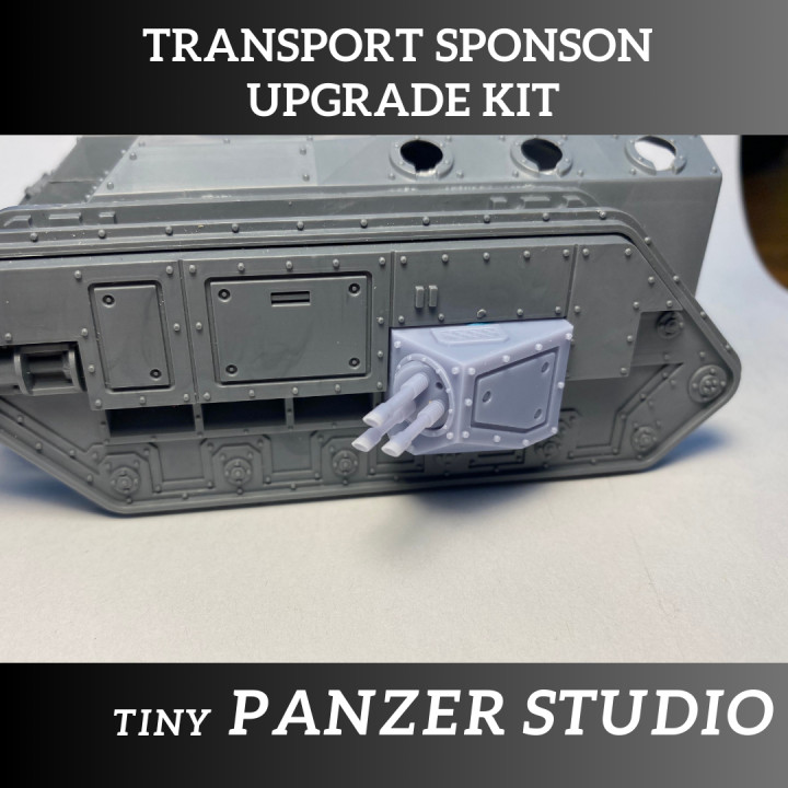 3D Printable Imperial Transport Tank Sponsons by Tiny Panzer Studio