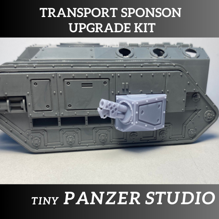 3D Printable Imperial Transport Tank Sponsons by Tiny Panzer Studio