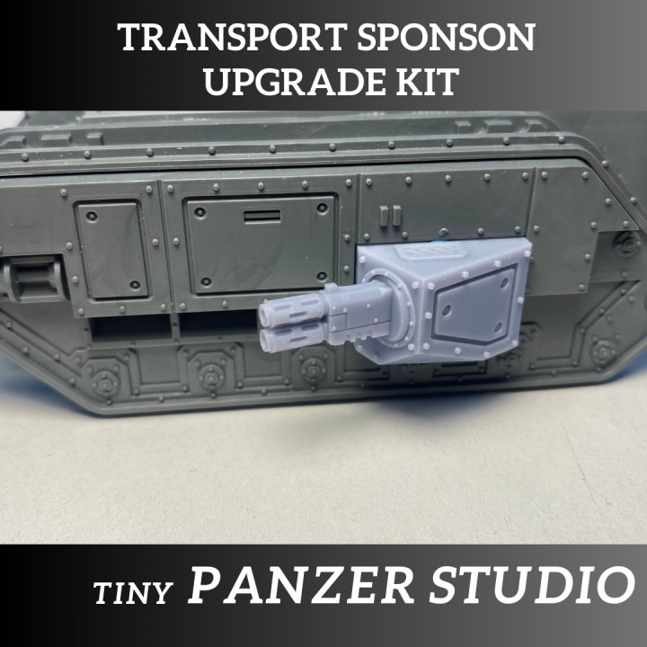 3D Printable Imperial Transport Tank Sponsons by Tiny Panzer Studio