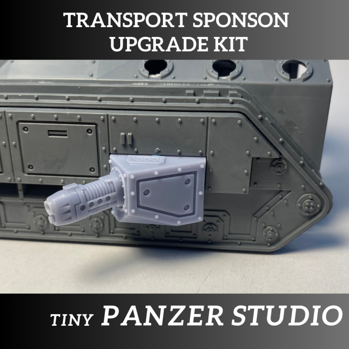 3D Printable Imperial Transport Tank Sponsons by Tiny Panzer Studio