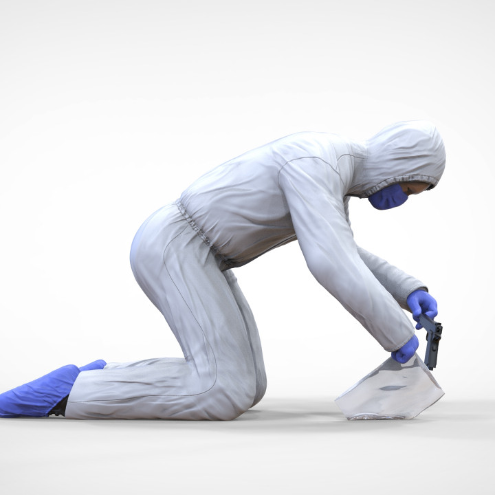 3D Printable N3 CSI forensic models collect evidence by 3DP Miniatures