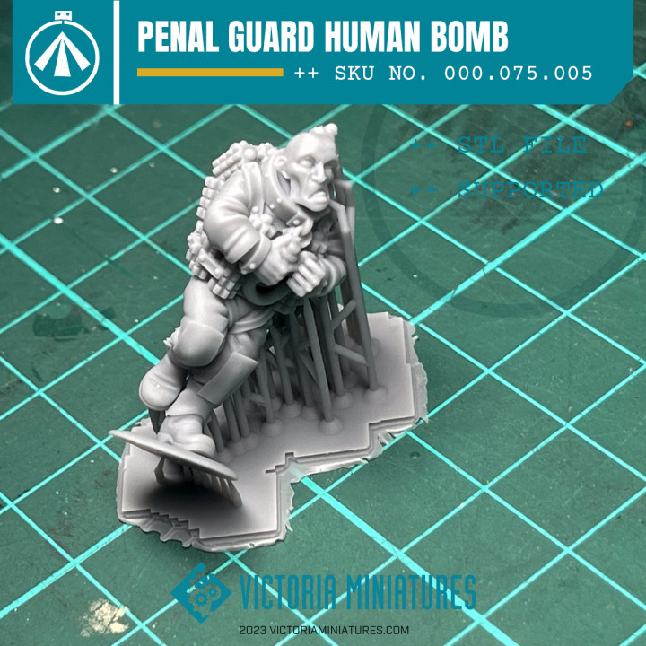 3D Printable Penal Guard Human Bomb by Victoria