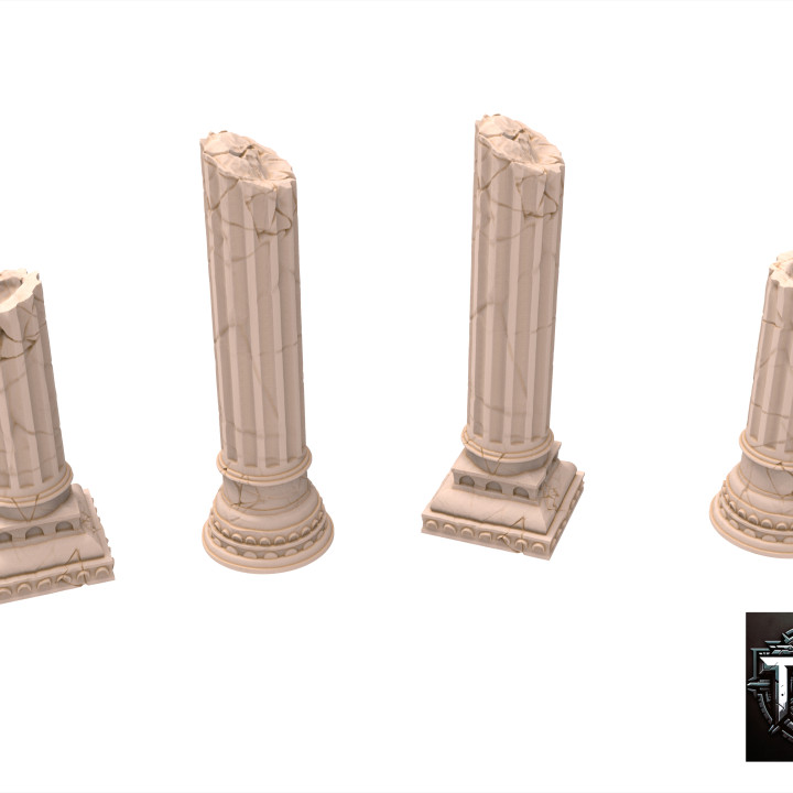 3D Printable Ancient temple column by Twilight conflict workshop