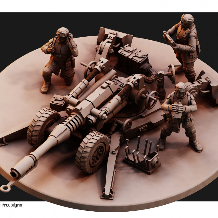 3D Printable Desert Hawks Artillery Regiment by Jukko