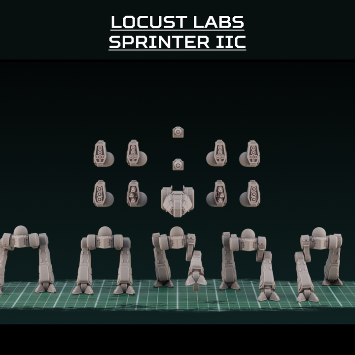 3D Printable 6mm Sprinter IIC by Locust_Labs