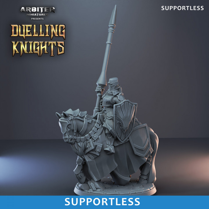 3D Printable Supportless Female Knight on Horse by Arbiter Miniatures ...