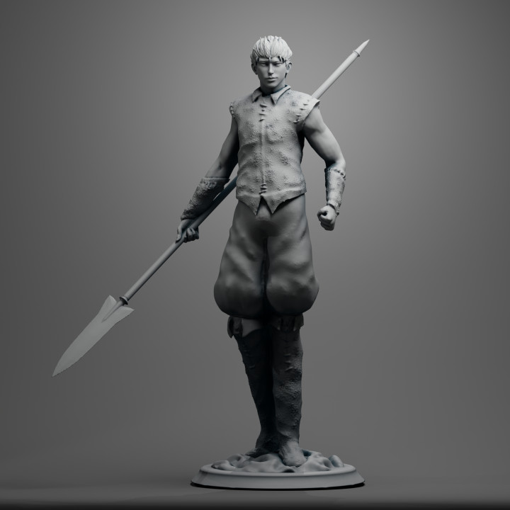 3D Printable Adventurer- MINIATURE 75mm by Ente-Del-Bosque