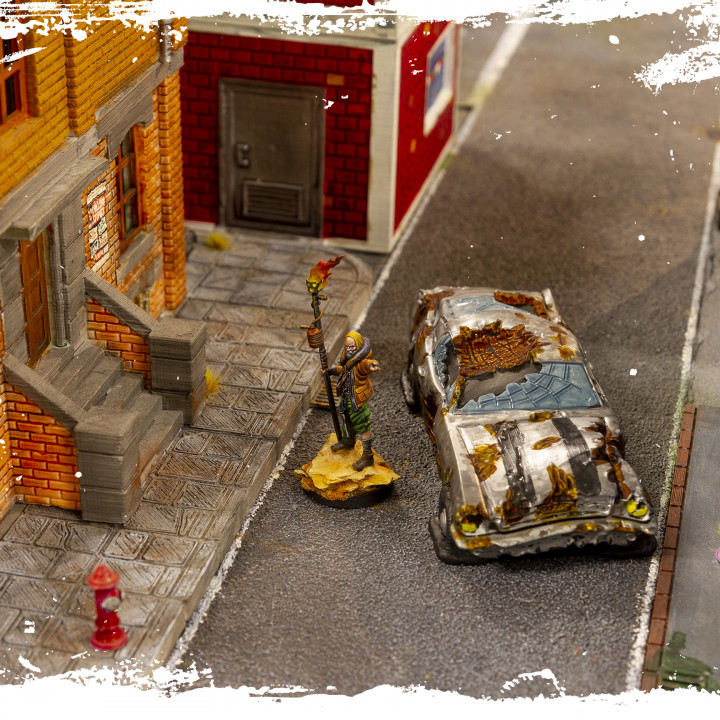 3D Printable Wrecked Car 03 by Bad Roll Games