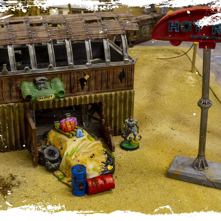 3D Printable Wrecked Car 07 by Bad Roll Games