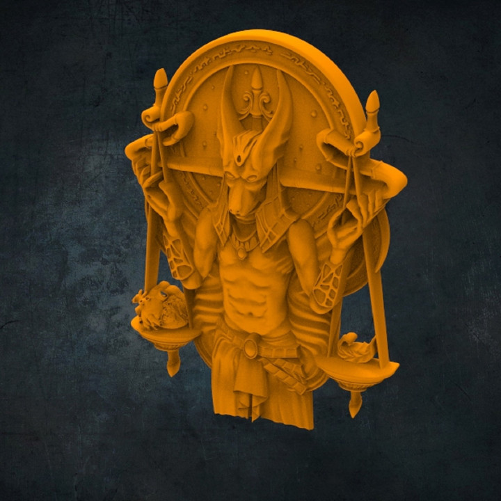 3D Printable Anubis Relief File for 3D Printer And Cnc Router by ...