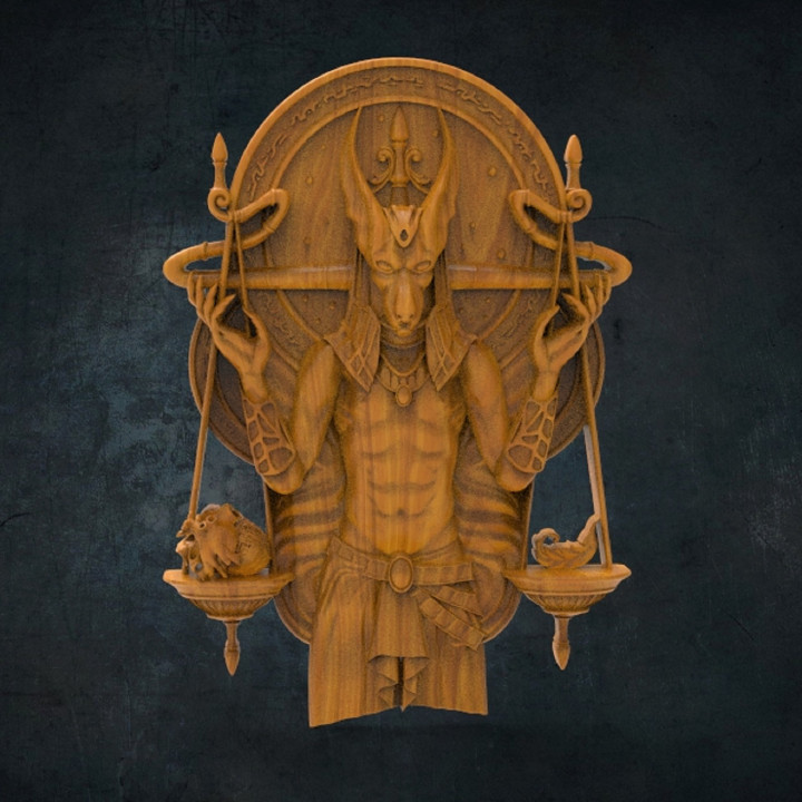 3D Printable Anubis Relief File for 3D Printer And Cnc Router by ...