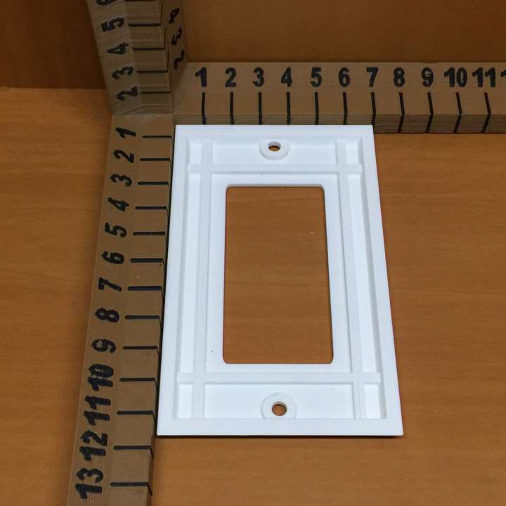 3D Printable Rocker Switch Plate by Star Labs 3D, LLC