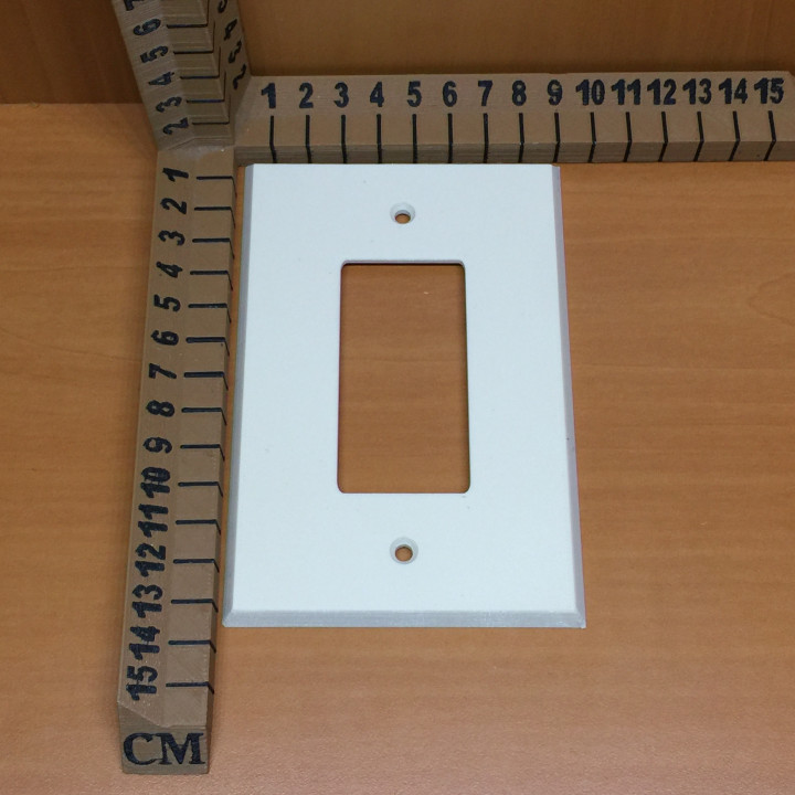 3D Printable Rocker Switch Plate Oversized by Star Labs 3D, LLC