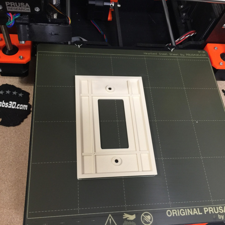 3D Printable Rocker Switch Plate Oversized by Star Labs 3D, LLC