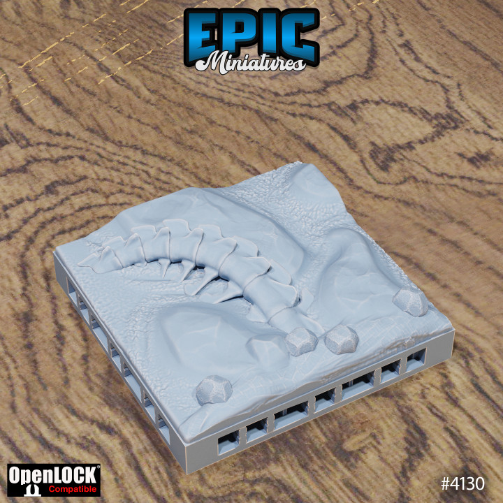 3D Printable Modular Bone Dry Desert Tiles / Egyptian Dungeon Items ...