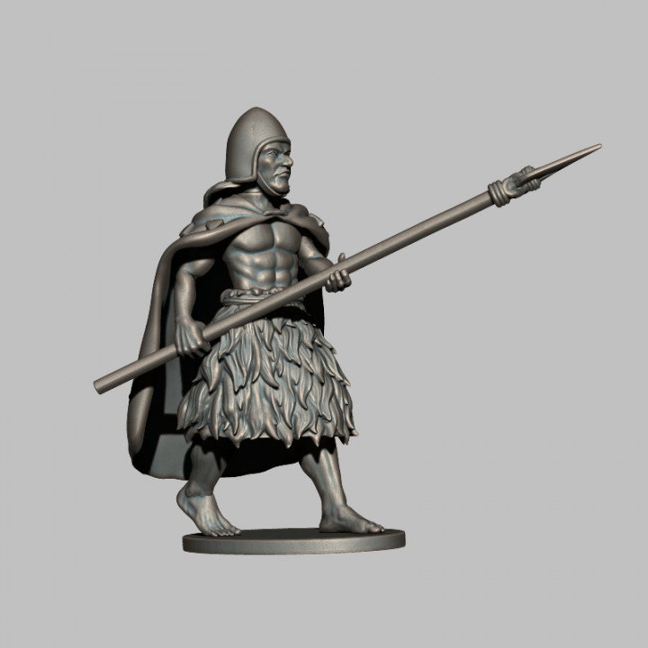 3D Printable Sumerian Spearmen by Wargames Atlantic