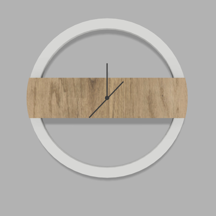 3D Printable MODERN CLOCK 3 by Stefan Milincic