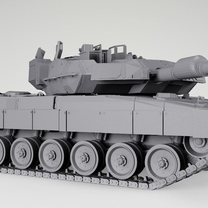 3D Printable Leopard 2A8 with Active Protection System Eurotrophy by ...