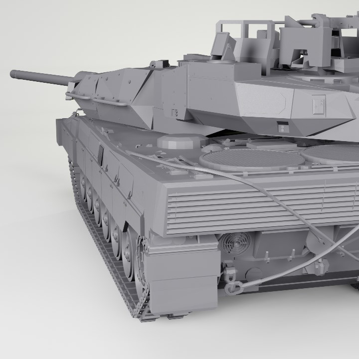 3D Printable Leopard 2A8 with Active Protection System Eurotrophy by ...