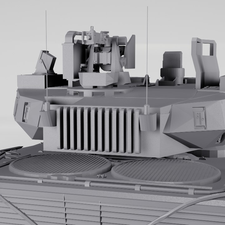 3D Printable Leopard 2A8 with Active Protection System Eurotrophy by ...