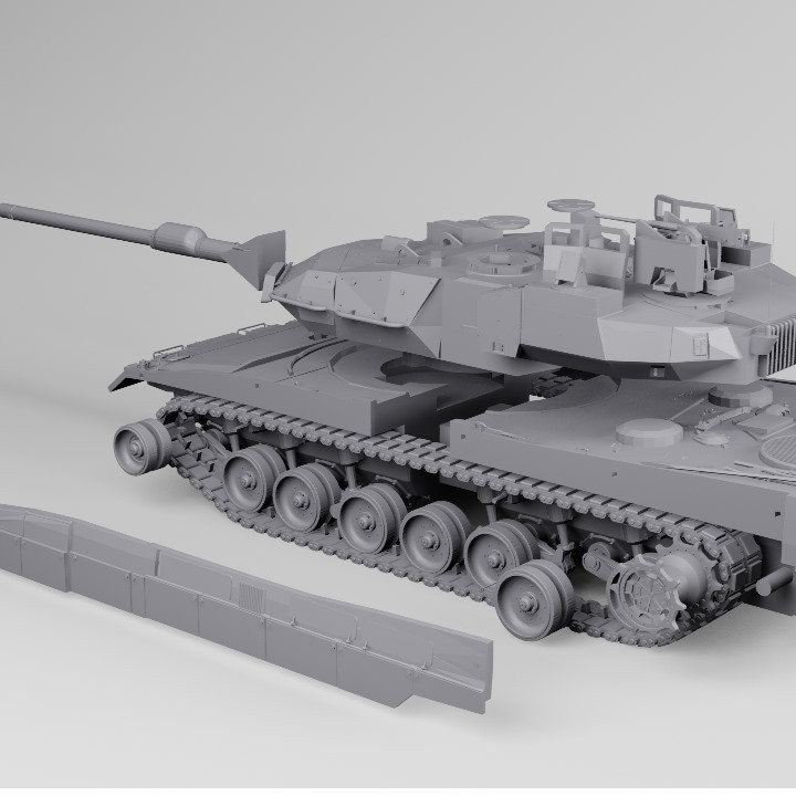 3D Printable Leopard 2A8 with Active Protection System Eurotrophy by ...