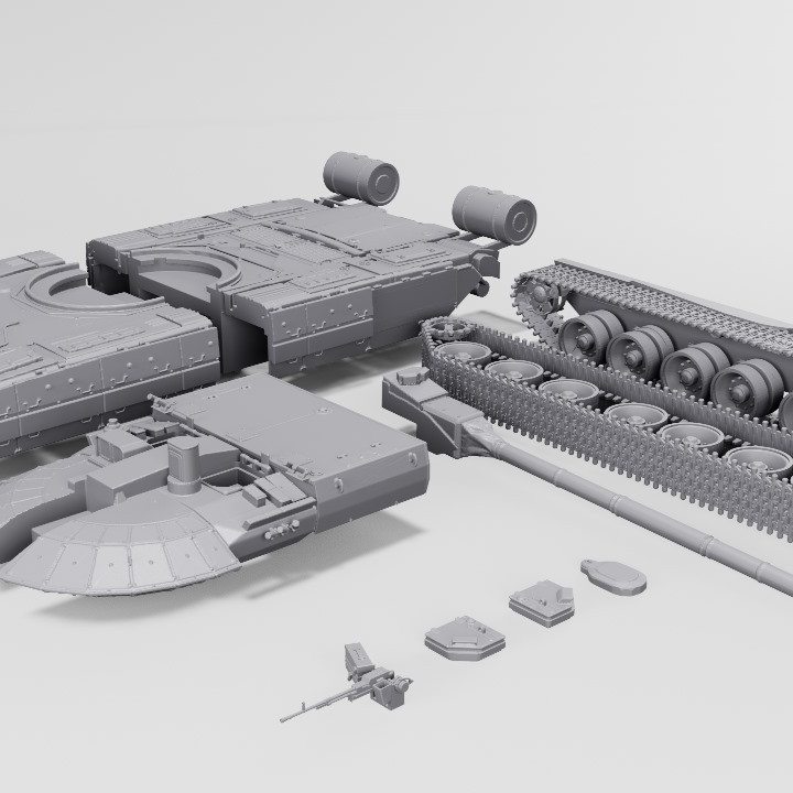 3D Printable Object 640 obr. 2001 with 152mm gun and Drozhd APS by The ...
