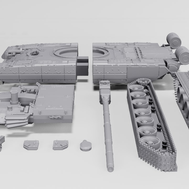 3D Printable Object 640 obr. 2001 with 152mm gun and Drozhd APS by The ...
